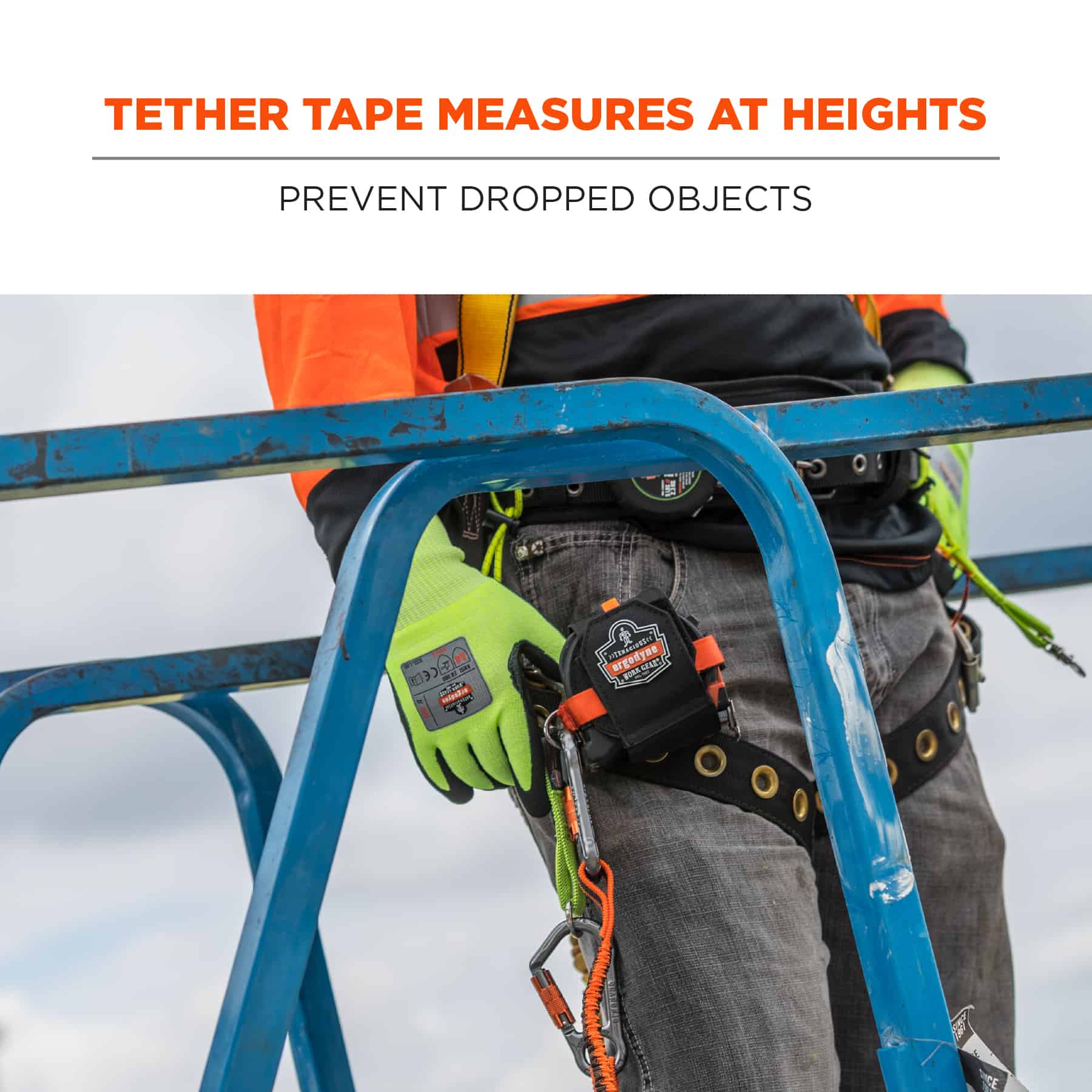 Tape Measure Tool Lanyards with D-Ring | Ergodyne