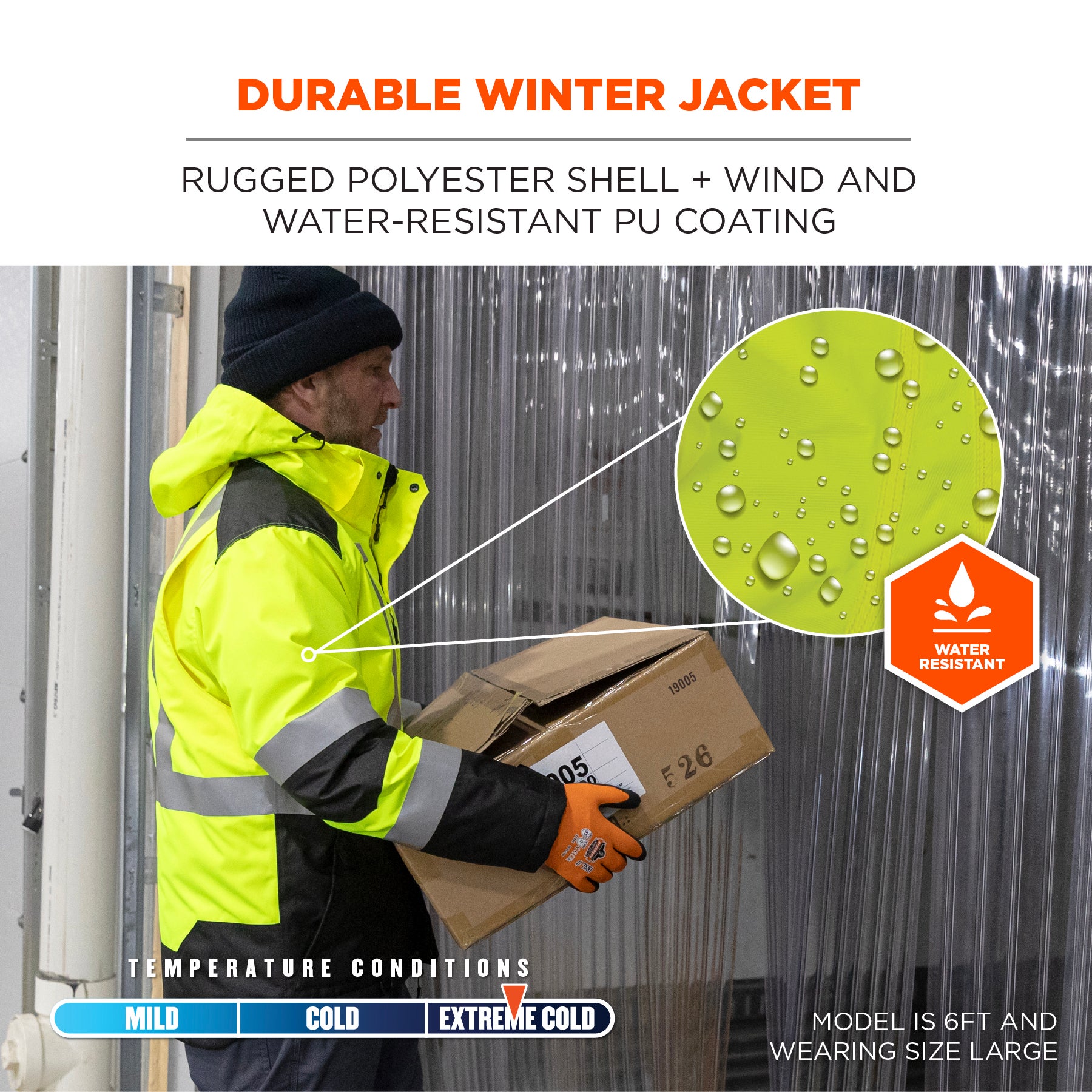 Hi-Vis Winter Jacket with Heat Reflective Lining | Ergodyne