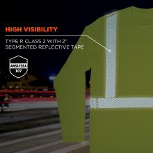 Chill-Its 6688 Cooling Hi-Vis Sun Shirt with UV Protection - Type R ...