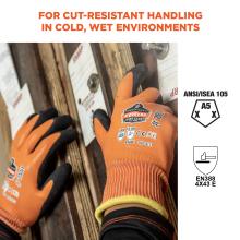 ProFlex 7551 Coated Cut-Resistant Winter Work Gloves - ANSI/ISEA 105 ...